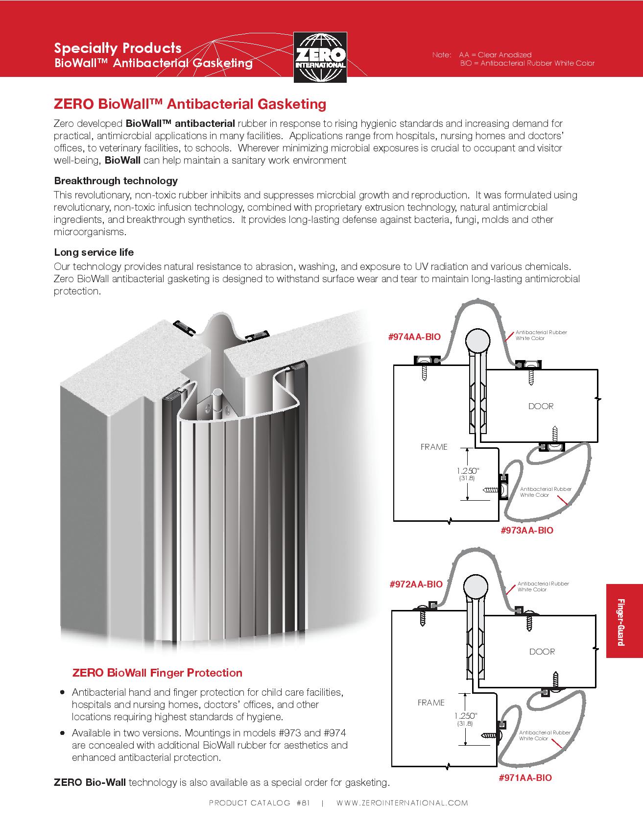 Zero BioWall Finger Protection – K Walters Global